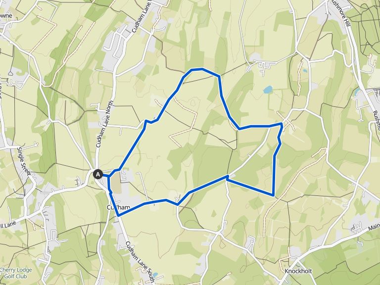 Cudham 7.14 km route | Wanderung | Komoot
